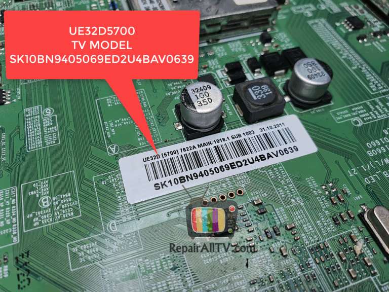 SAMSUNG UE32D5700 BN41-01660 K9GAG08U0E NAND