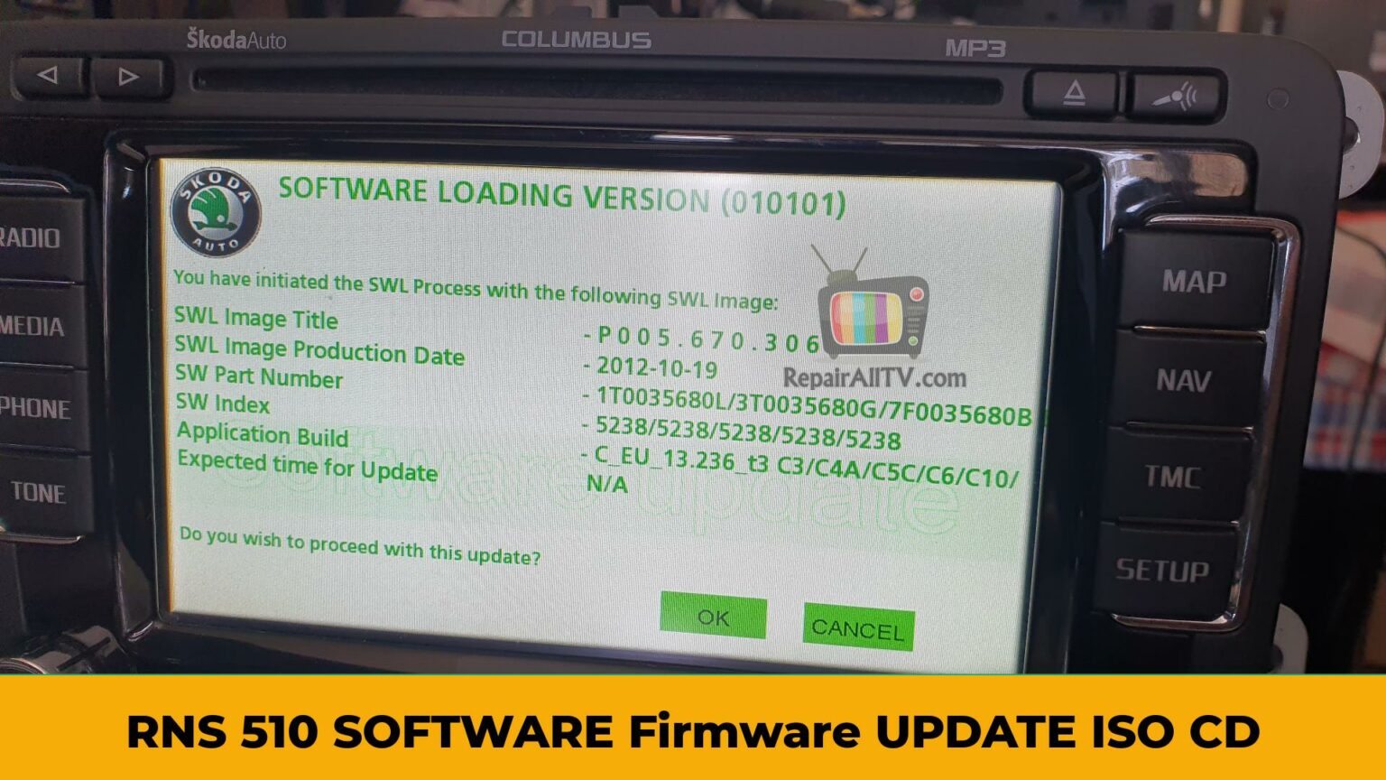 RNS510 SOFTWARE UPDATE ISO CD Download