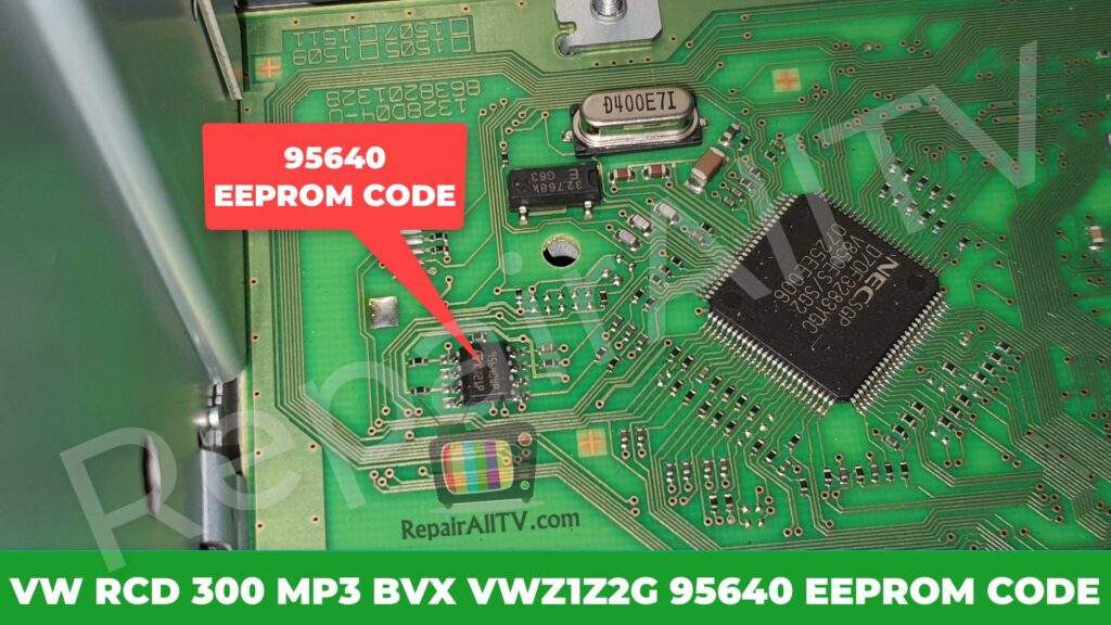 VW RCD 300 MP3 BVX VWZ1Z2G 95640 Eeprom Code
