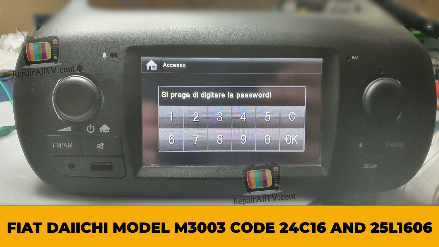 FIAT DAIICHI M3003 CODE DUMP + EEPROM DOWNLOAD