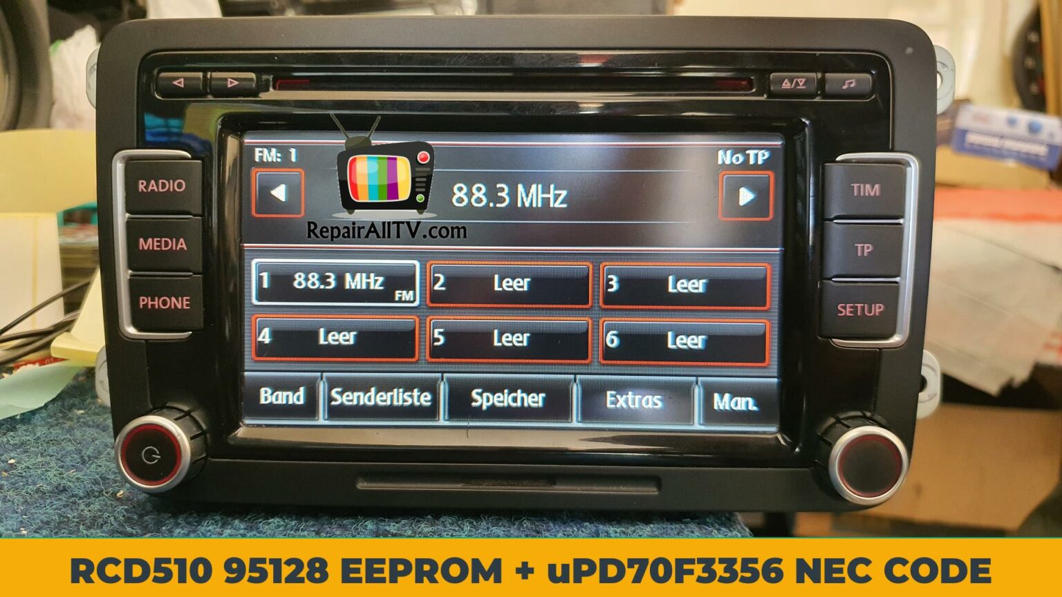 RCD510 VWZ1Z3 MID EU UP1 95128 UPD70F3356 CODE