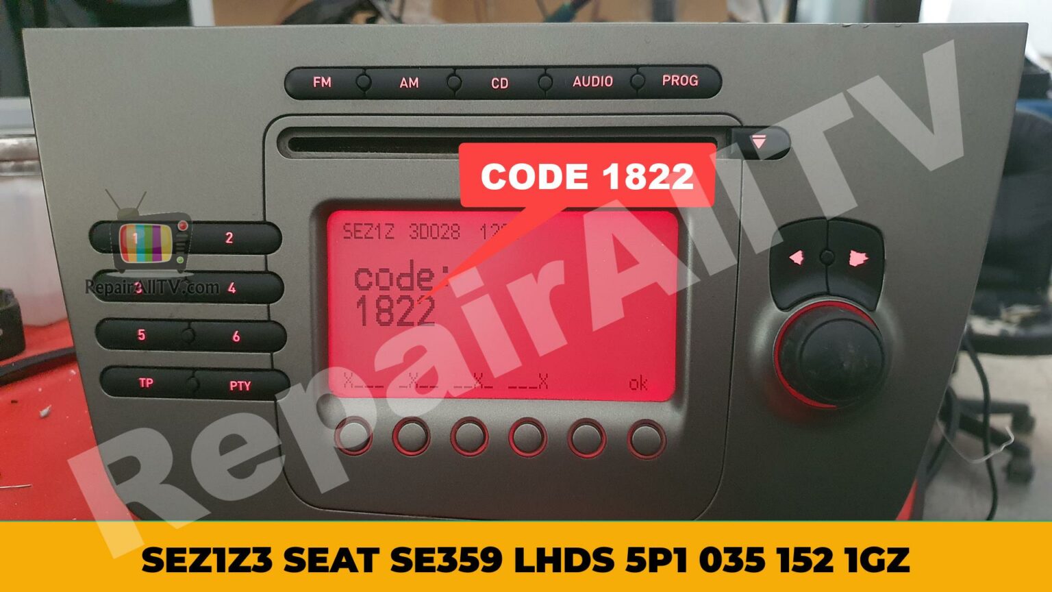 SEAT SE359 LHDS SEZ1Z3 152 1GZ CODE 95320 EEPROM