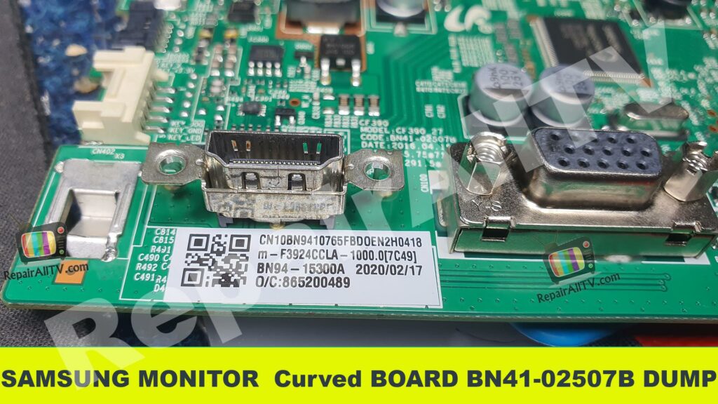 SAMSUNG C24F396FHU BN41-02507B 25Q40C DUMP MONITOR CURVED