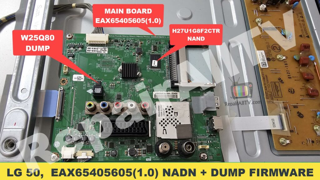 LG 50 EAX65405605(1.0) H27U1G8F2CTR NAND 25Q80