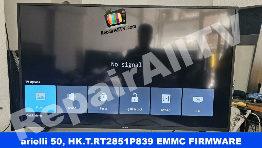 Arielli LED-50S214S2 SMART HK.T.RT2851P839 EMMC Firmware