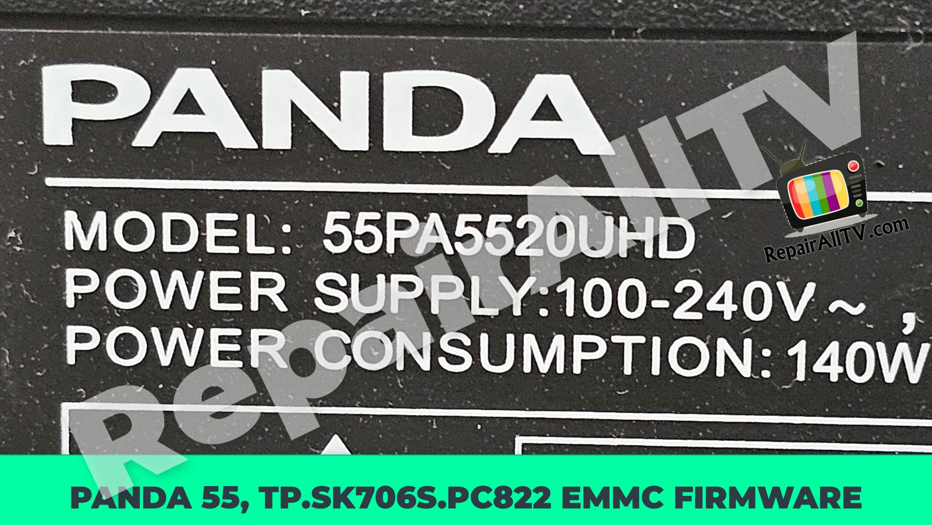 PANDA 55PA5520UHD TP.SK706S.PC822 EMMC Firmware